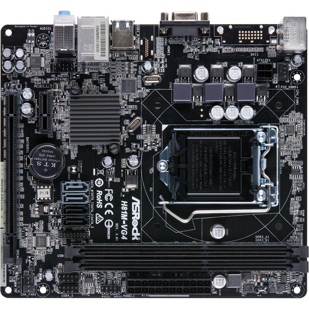 Мат. плата 1150 AsRock H81M-VG4 R4.0 – купити у Львові (Україна ...