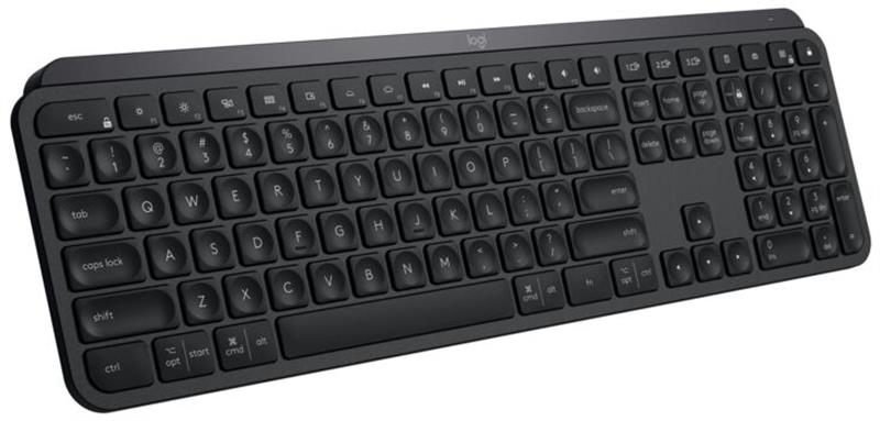 Клавіатура Logitech MX Keys Plus Advanced Wireless Illuminated with Palm Rest UA Graphit ...